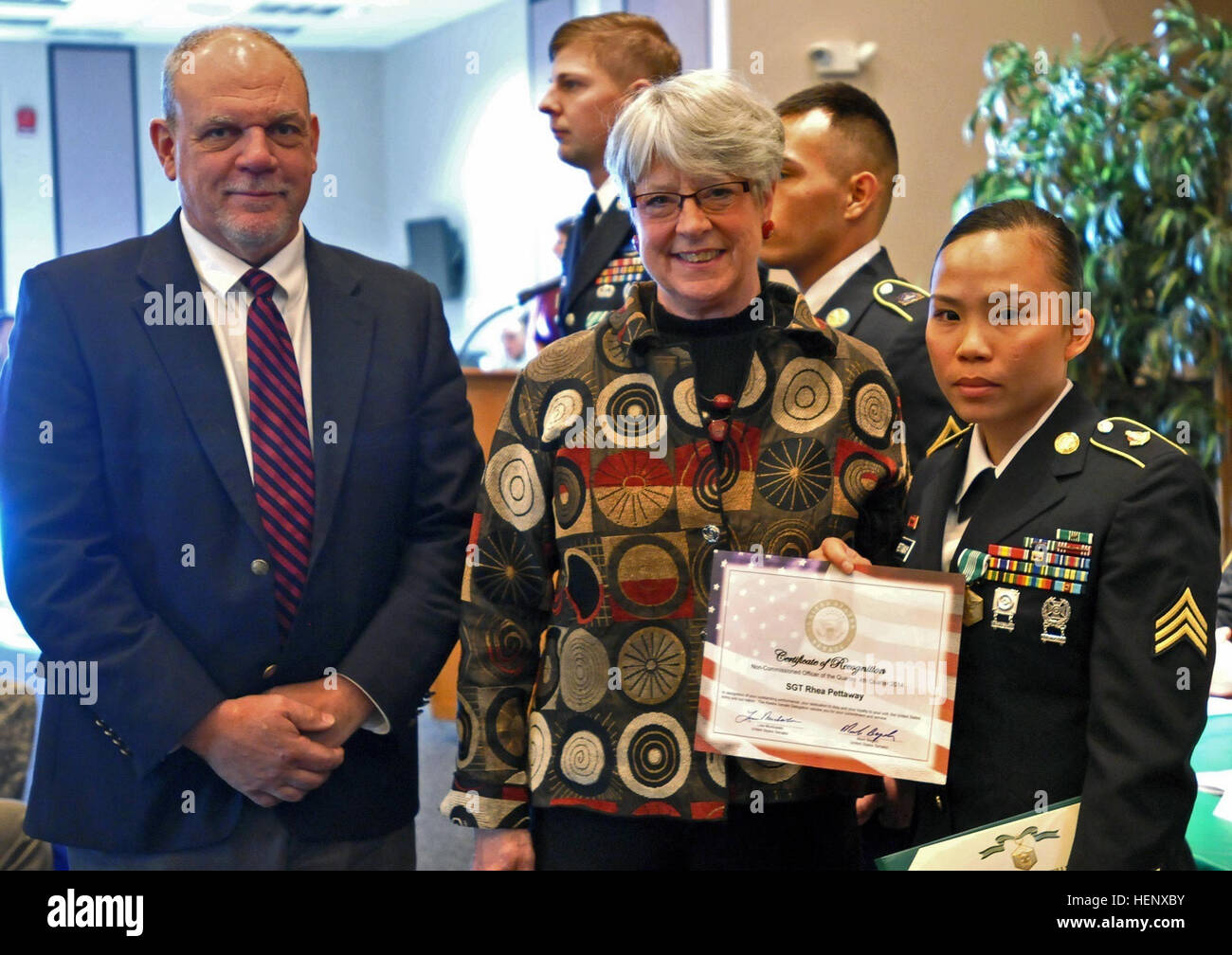 Tom Moyer, Regional Director for Senator Mark Begich, and Althea St ...