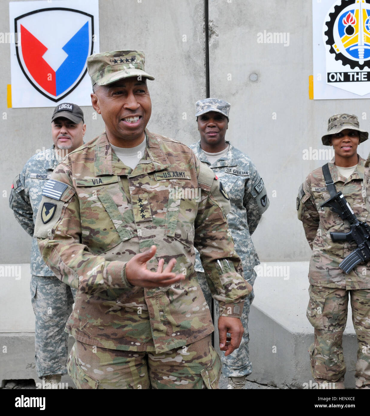 Gen. Dennis L. Via, commanding general of Army Materiel Command, spoke ...