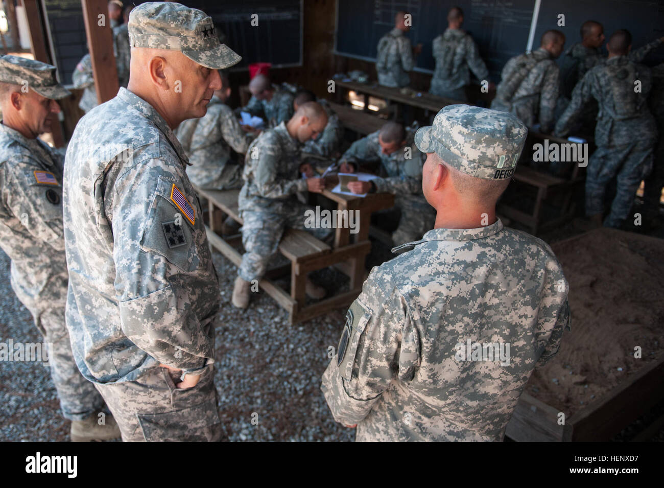 U.S. Army Chief of Staff Gen. Ray Odierno is briefed about the Army ...
