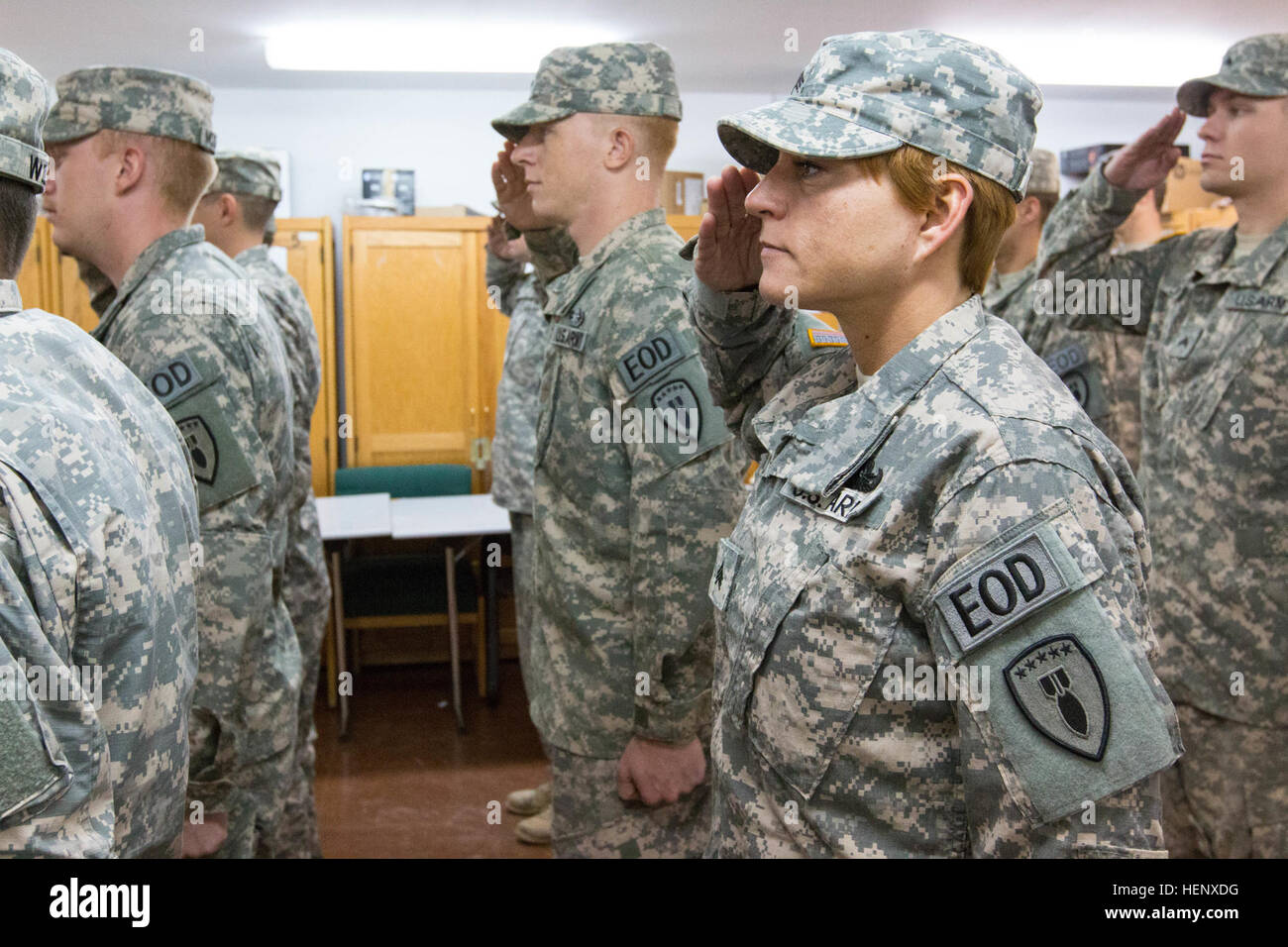 Sgt. Aimee Filbeck from the 763rd Explosive Ordnance Disposal Company ...