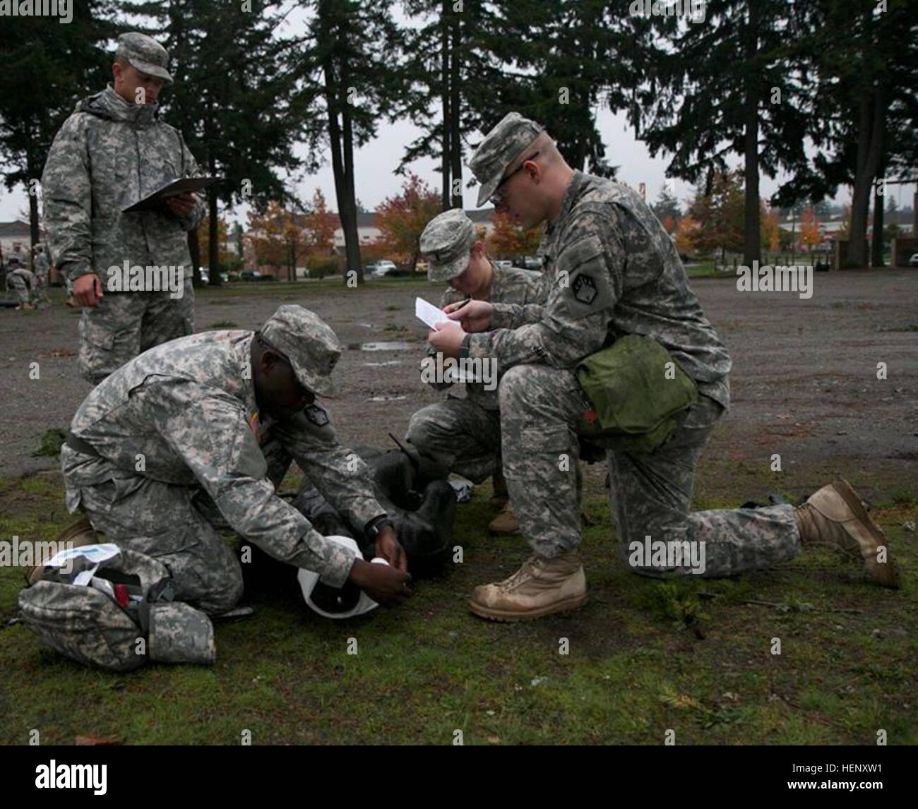 Soldiers from the 110th Chemical Battalion participate in the medical ...