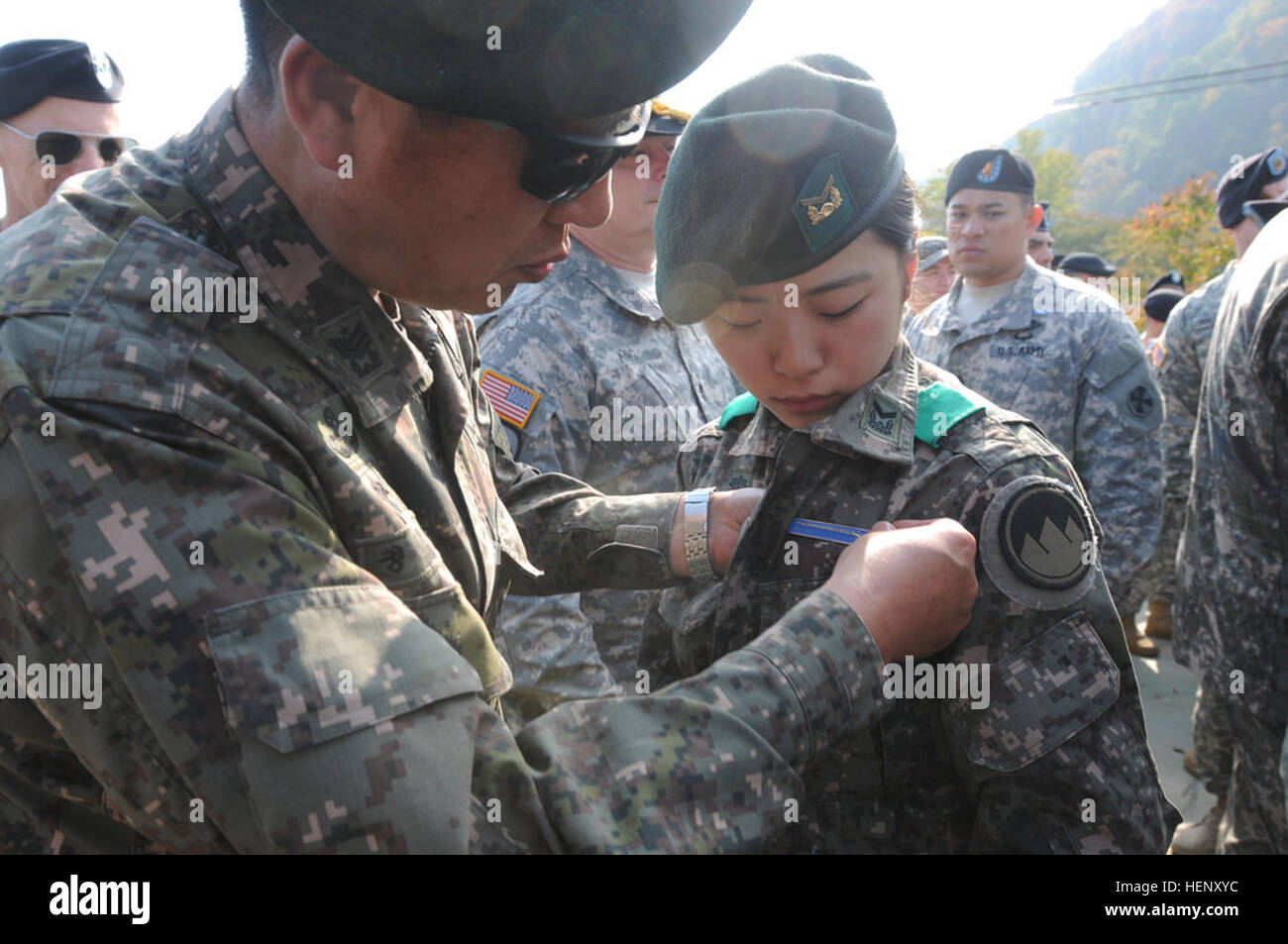 Republic of Korea Staff Sgt. Kwon, Minzy, infantryman with the ROK’s ...