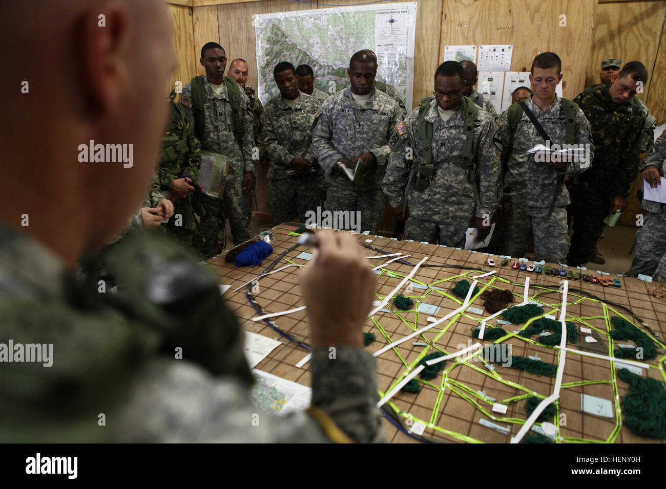 U.S. Soldiers of 1st Brigade Combat Team, 1st Cavalry Division review a ...
