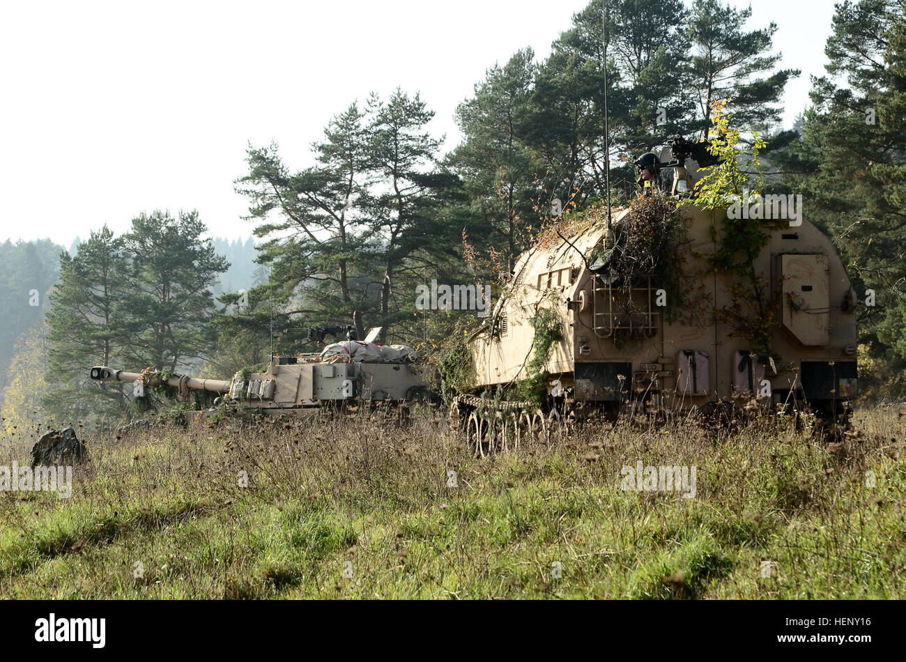 U.S. Soldiers of 1st Battalion, 82nd Field Artillery Regiment, 1st ...