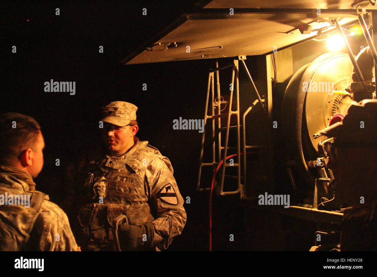 Soldiers with Company A, 115th Brigade Support Battalion, 1st Brigade ...