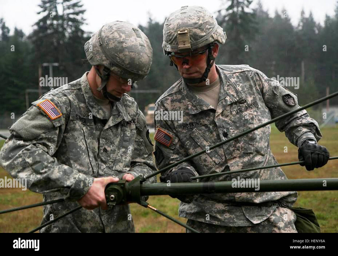 Soldiers from the 110th Chemical Battalion participate in the ...