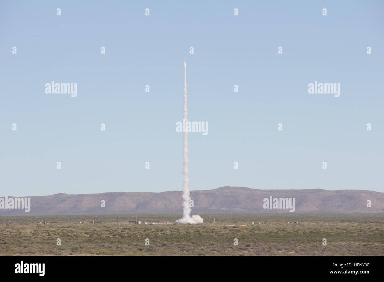 A Homing All the Way Killer (HAWK) system is launched at a live target ...