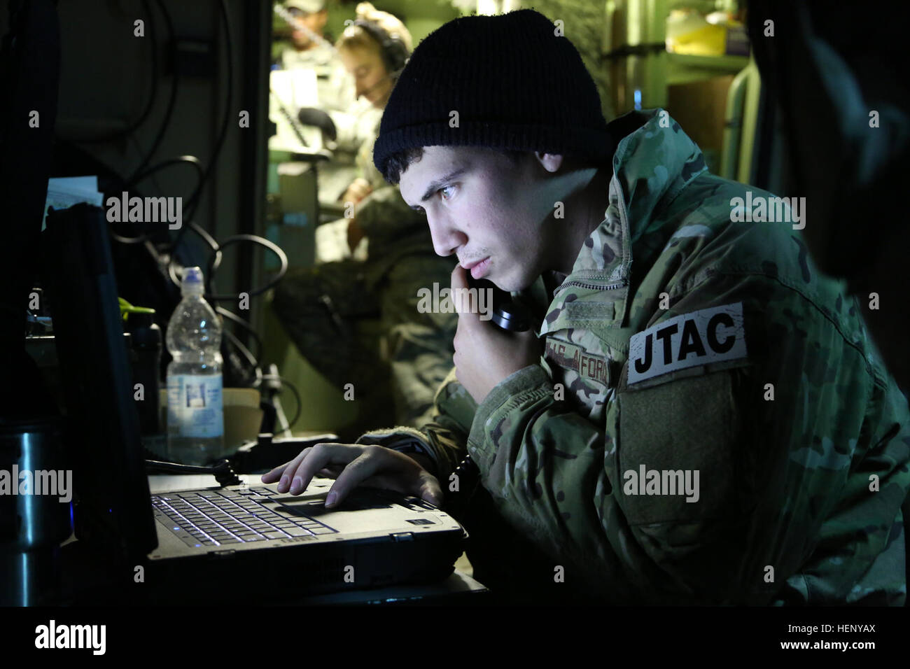 U.S. Air Force Senior Airman Andrew Wilber of 9th Air Support ...
