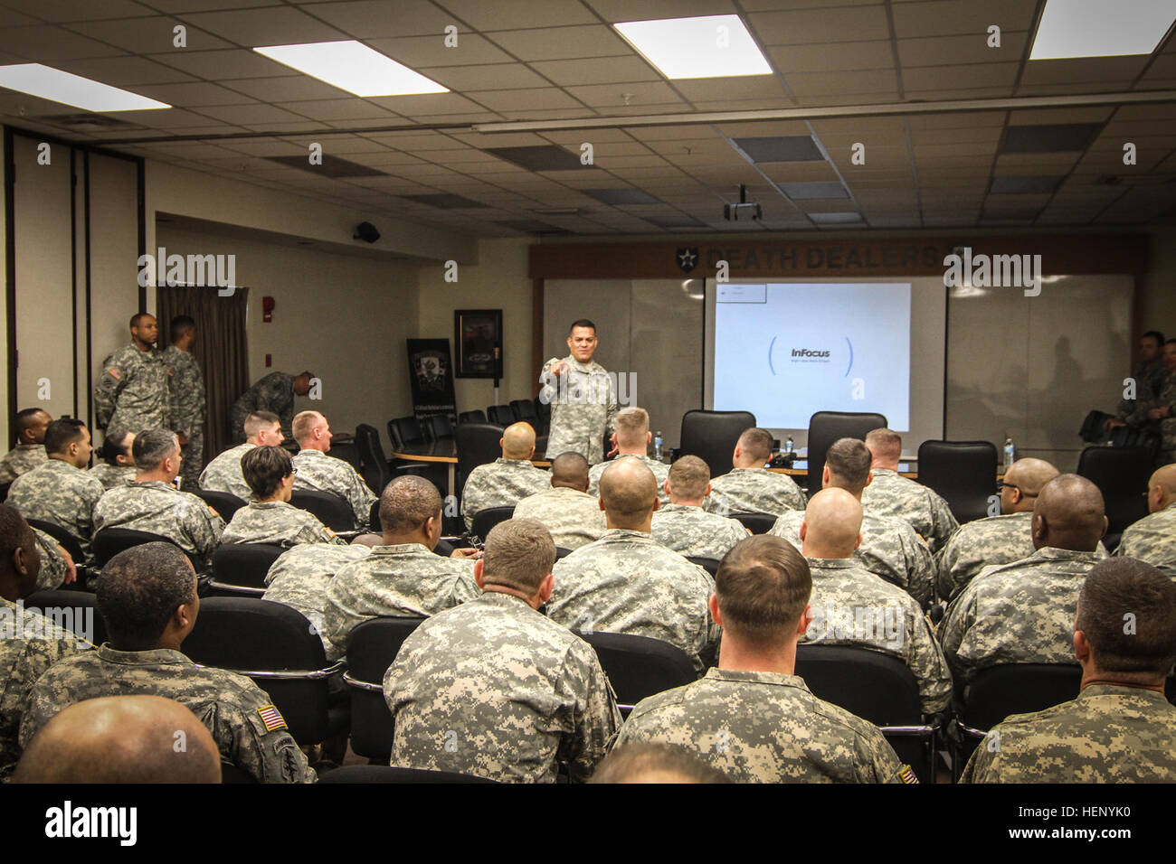 The brigade command sergeant major of the 2nd Combat Aviation Brigade ...