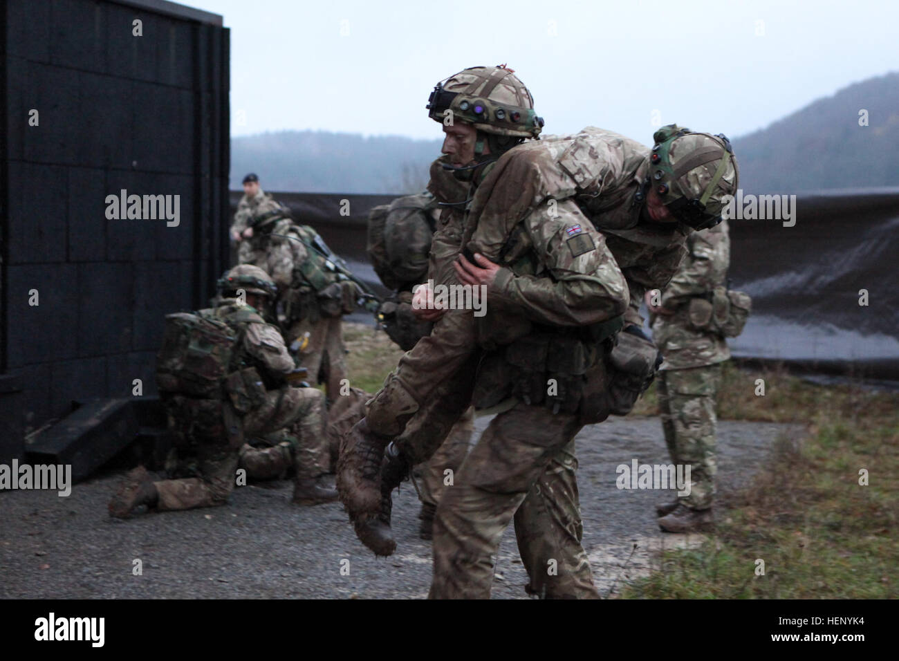 Officer cadets at the royal military academy in sandhurst hi-res stock ...