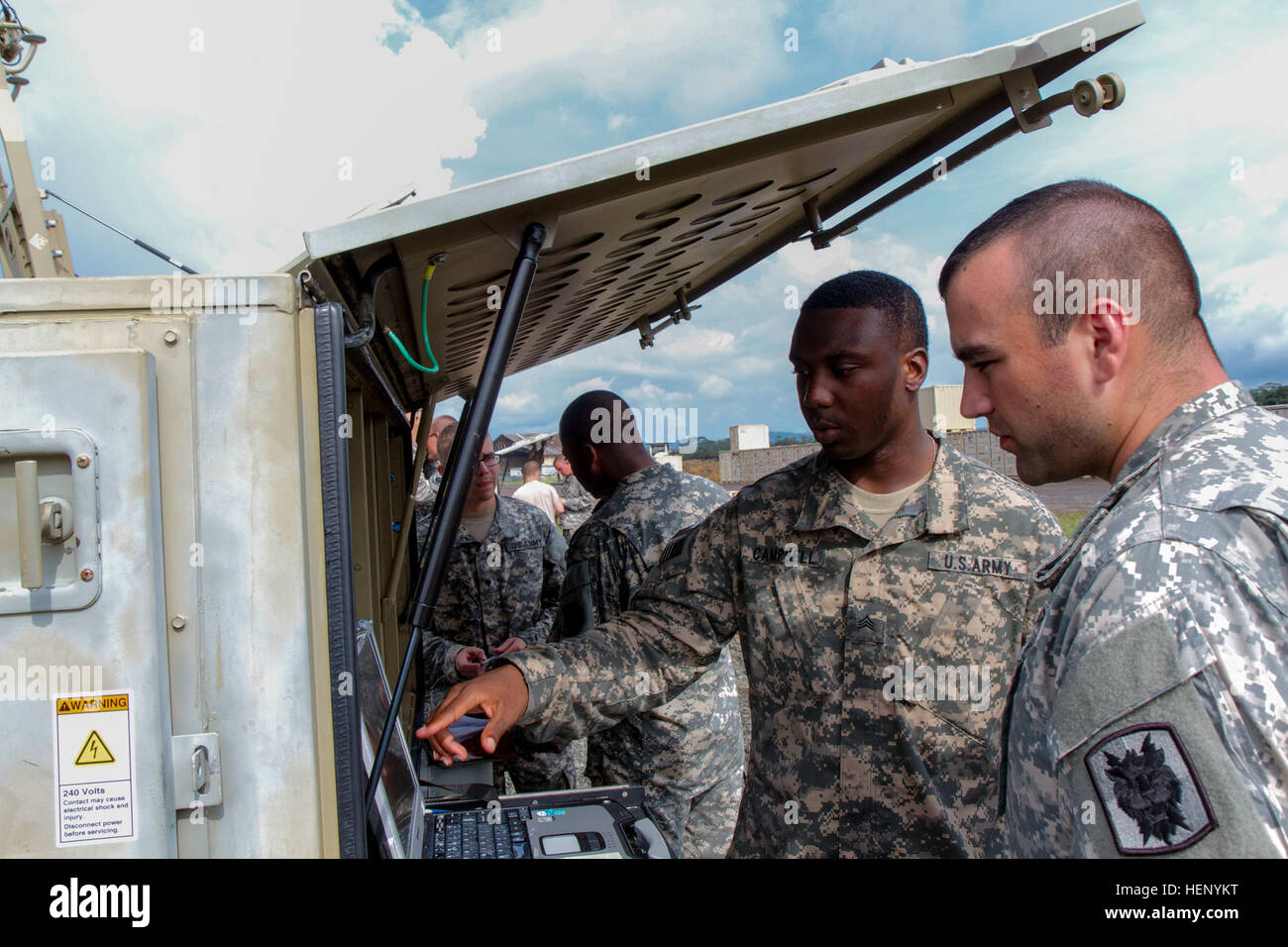 Satellite communication systems operators hi-res stock photography and ...