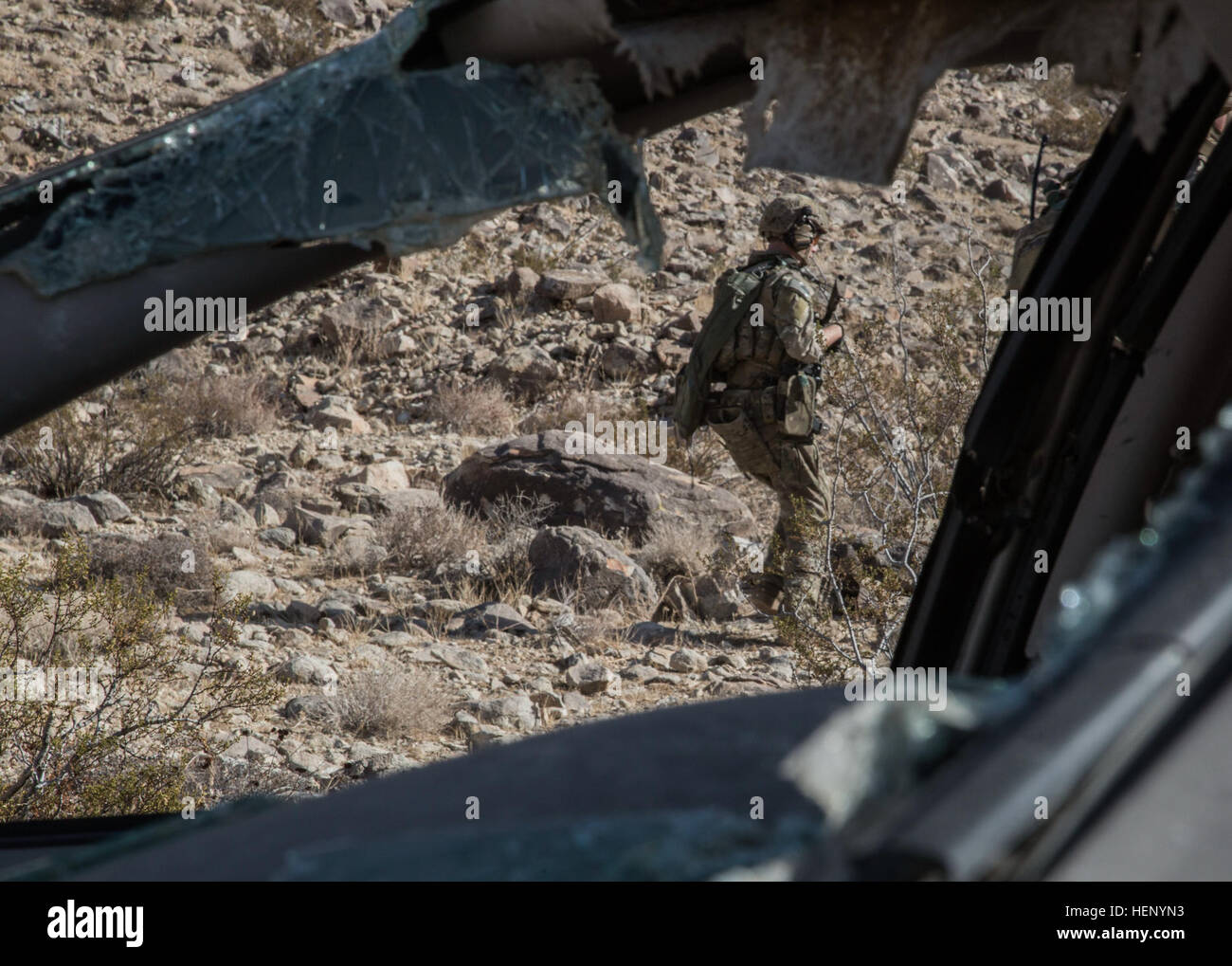Army Rangers conduct tactical movement and prepare to assault an enemy ...