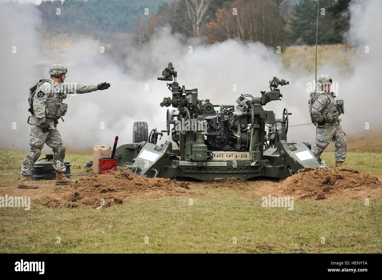 U.S. Soldiers, assigned to Field Artillery Squadron, 2nd Cavalry ...