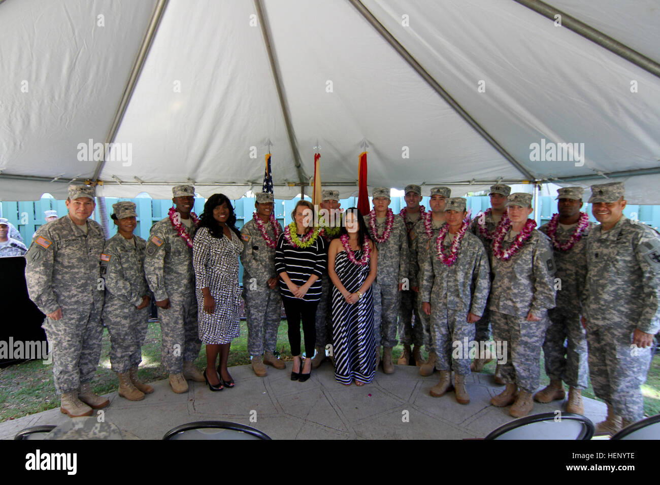Maj. Gen. Edward F. Dorman, III (far left), and Command Sgt. Maj ...