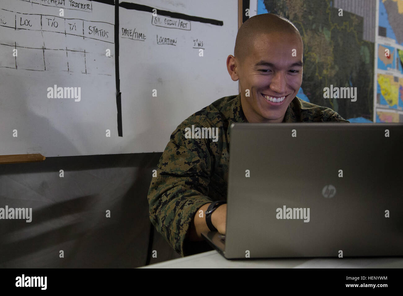 U.S. Marine Corps 1st Lt. David Tan, aviation intelligence officer ...