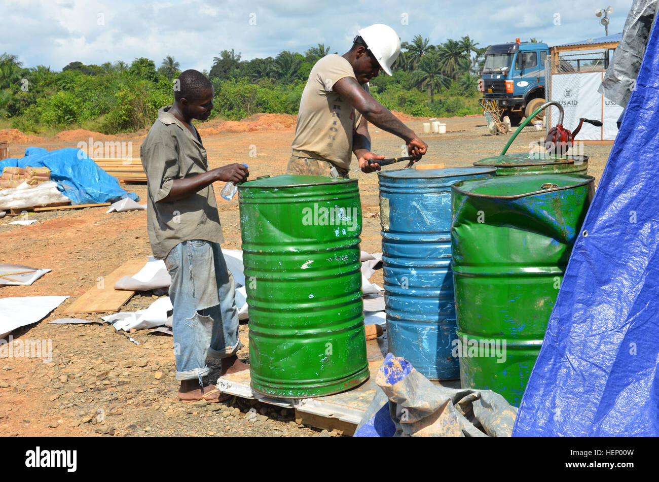 Sgt. Fitzroy Nugent Jr., right, of 902nd Engineer Battalion out of ...