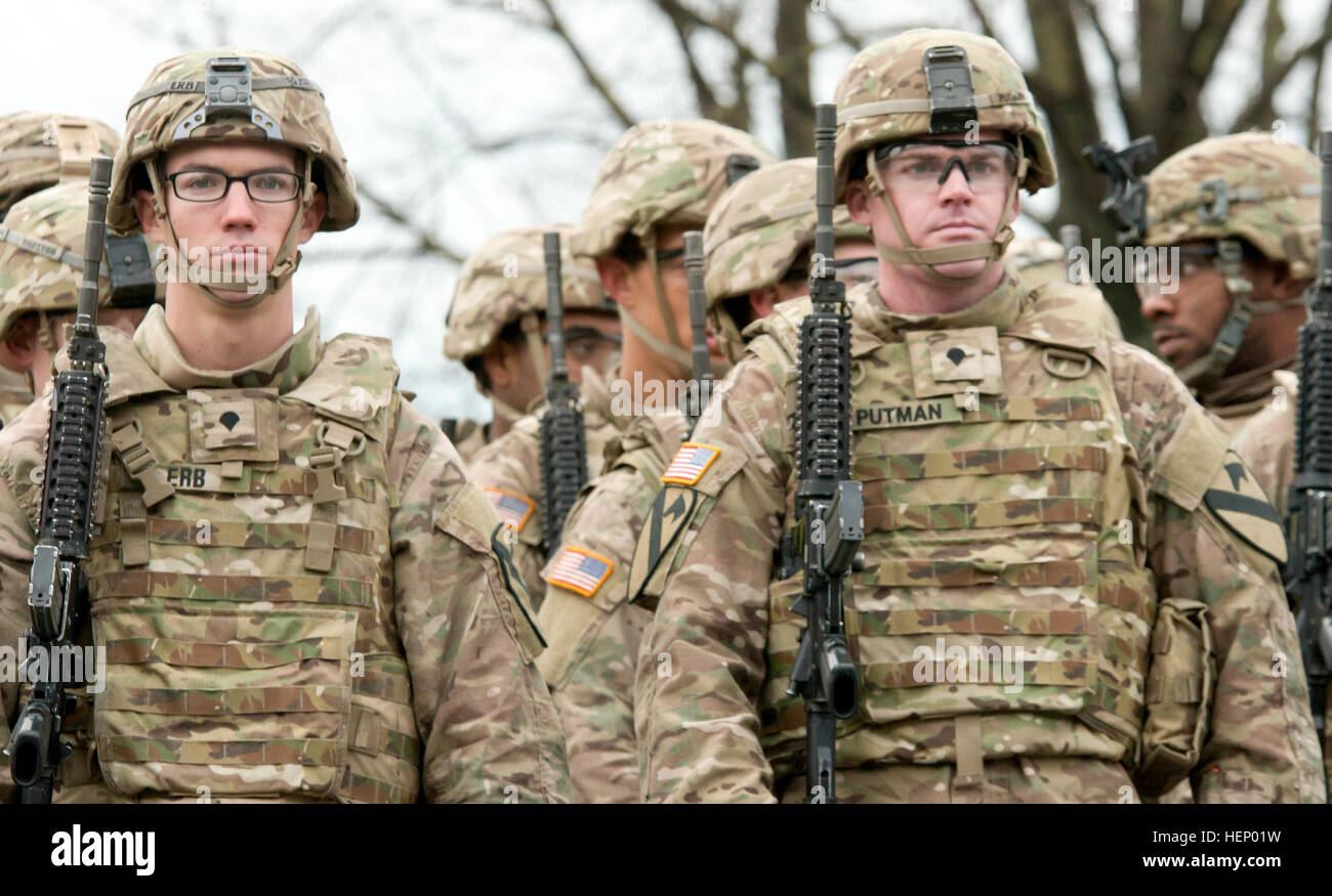 Spc. Robert L. Erb (left) and Spc. Troy Putman, from Company A, 2nd ...