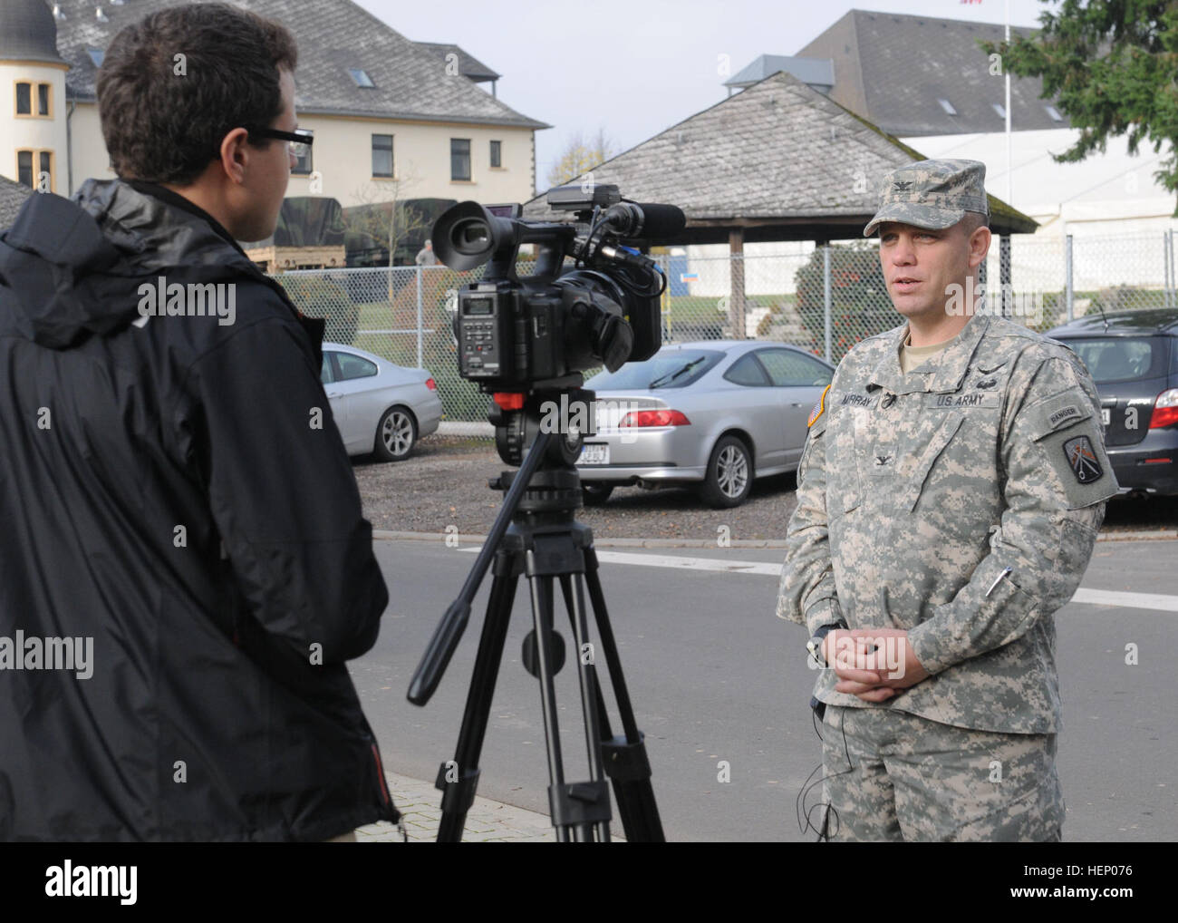 Col. Scott Murray, the commander of the 16th Sustainment Brigade ...