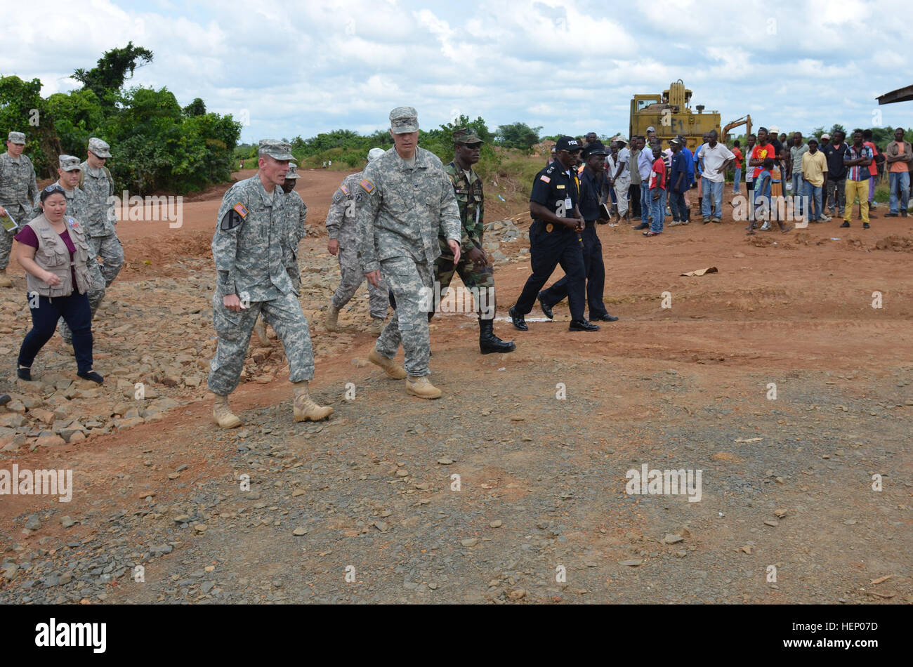 Maj. Gen. Gary J. Volesky, left, commanding general, Joint Forces ...