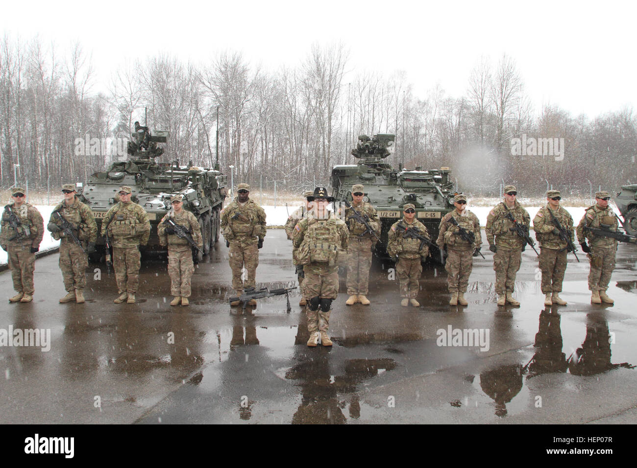 Capt. Michael Sims and Soldiers from C Troop, 1st Squadron, 2nd Cavalry ...