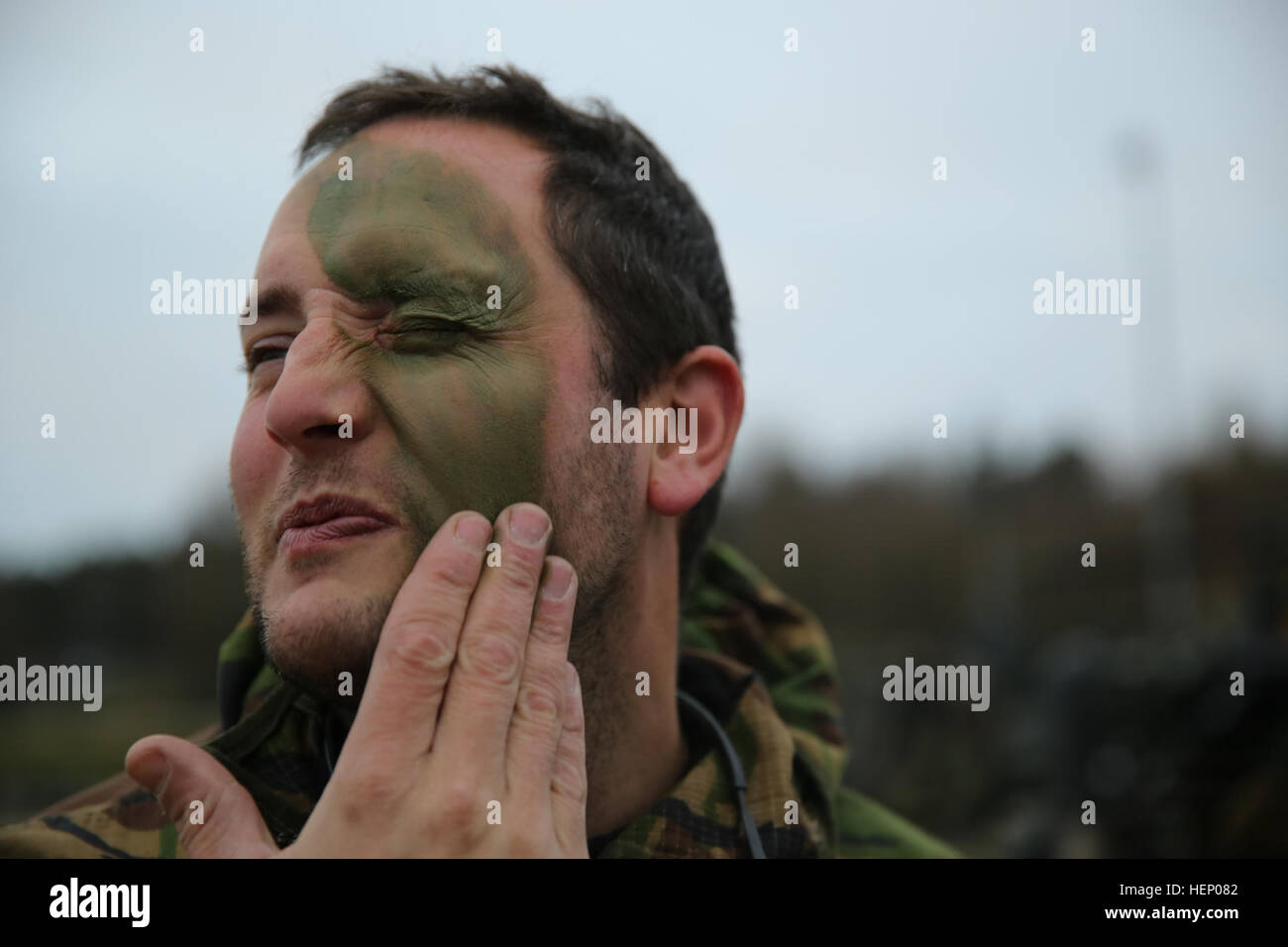 A Dutch soldier of the 42nd Mechanized Infantry Battalion, 41st Armored ...