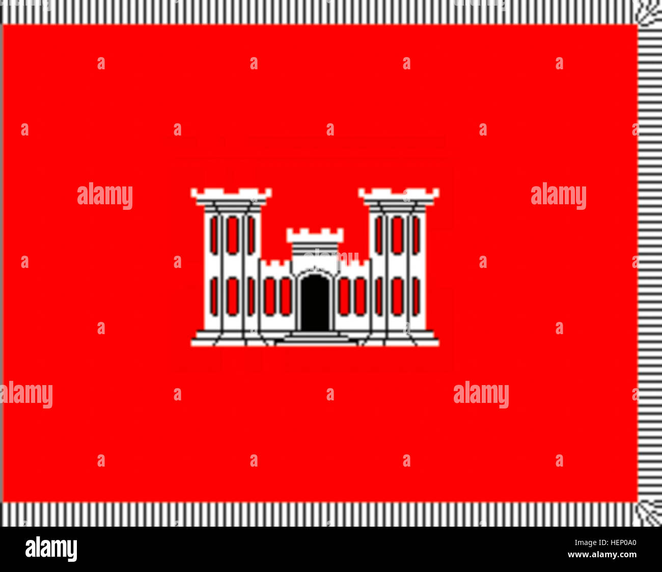 Chief of Engineers Flag Stock Photo - Alamy