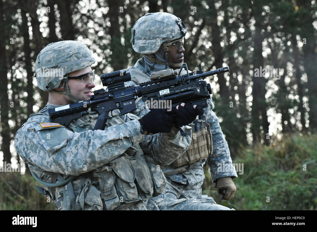 Dragoon Troopers assigned to 1st Squadron, 2nd Cavalry Regiment fire 40 ...
