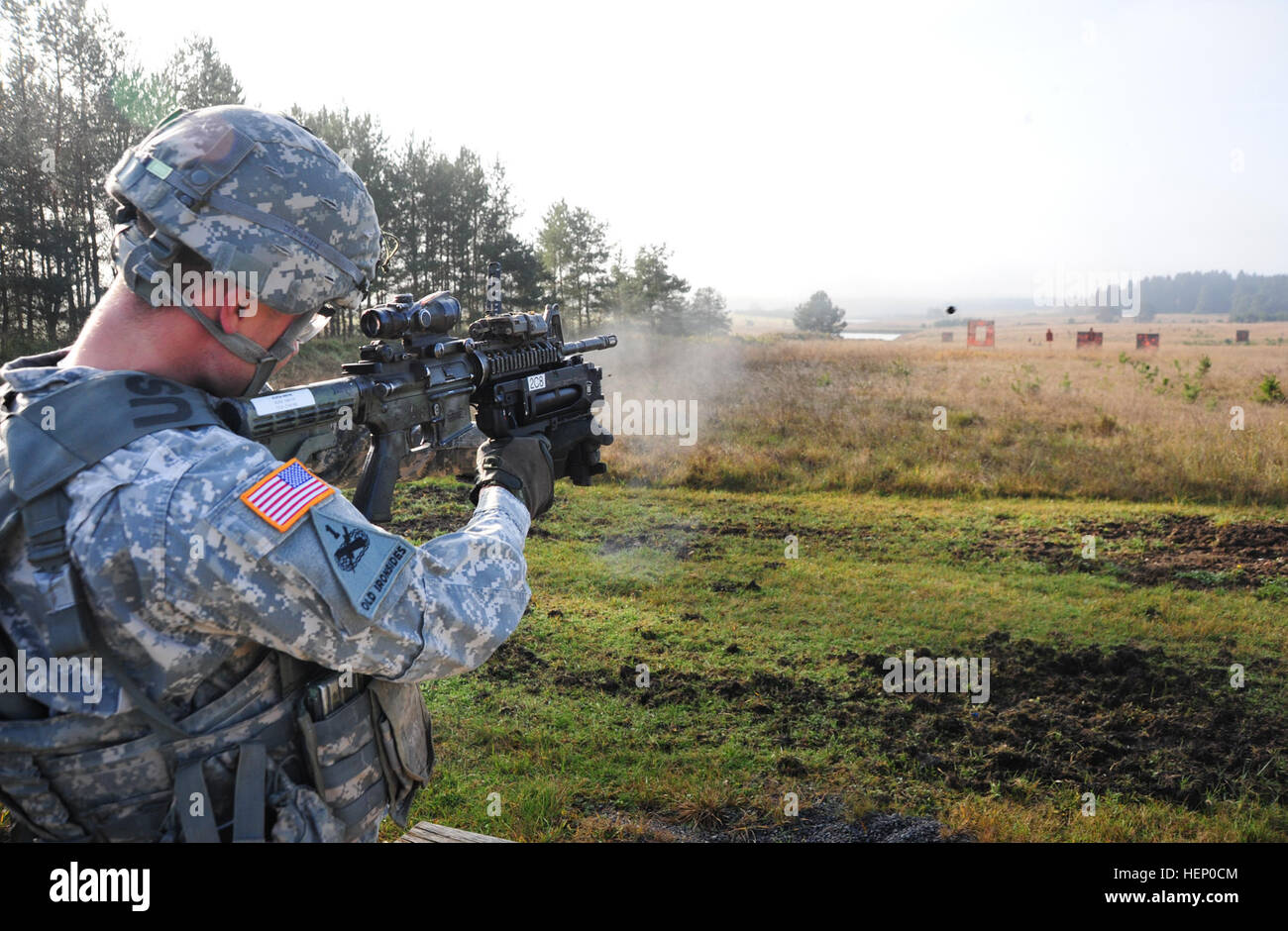 U.S. Army Spc. Montrell Koonce, assigned to 1st Squadron, 2d Cavalry ...