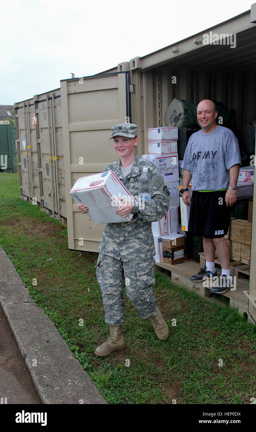Sgt. 1st Class Doug Snyder, right, 194th Military Police Company ...