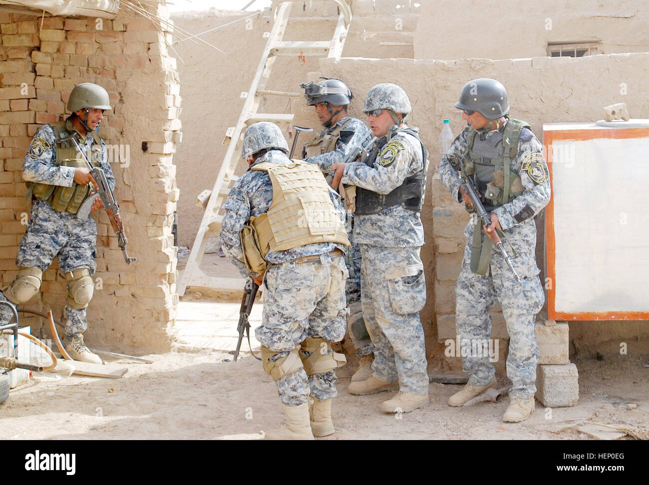 National Police officers assigned to the 3rd NP Brigade, 1st NP ...
