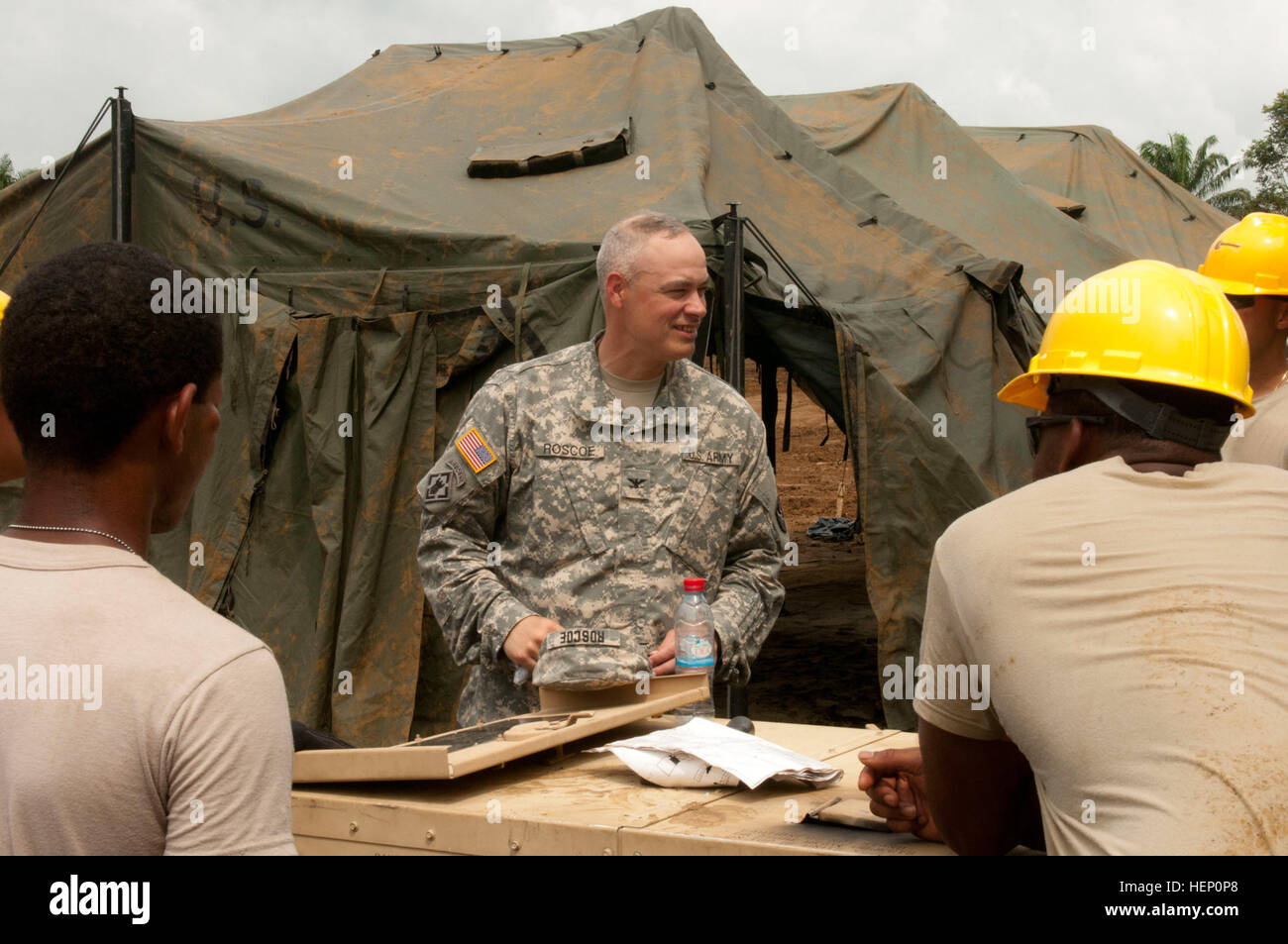 Col. Heath Roscoe, commander for the 36th Engineer Brigade from Fort ...