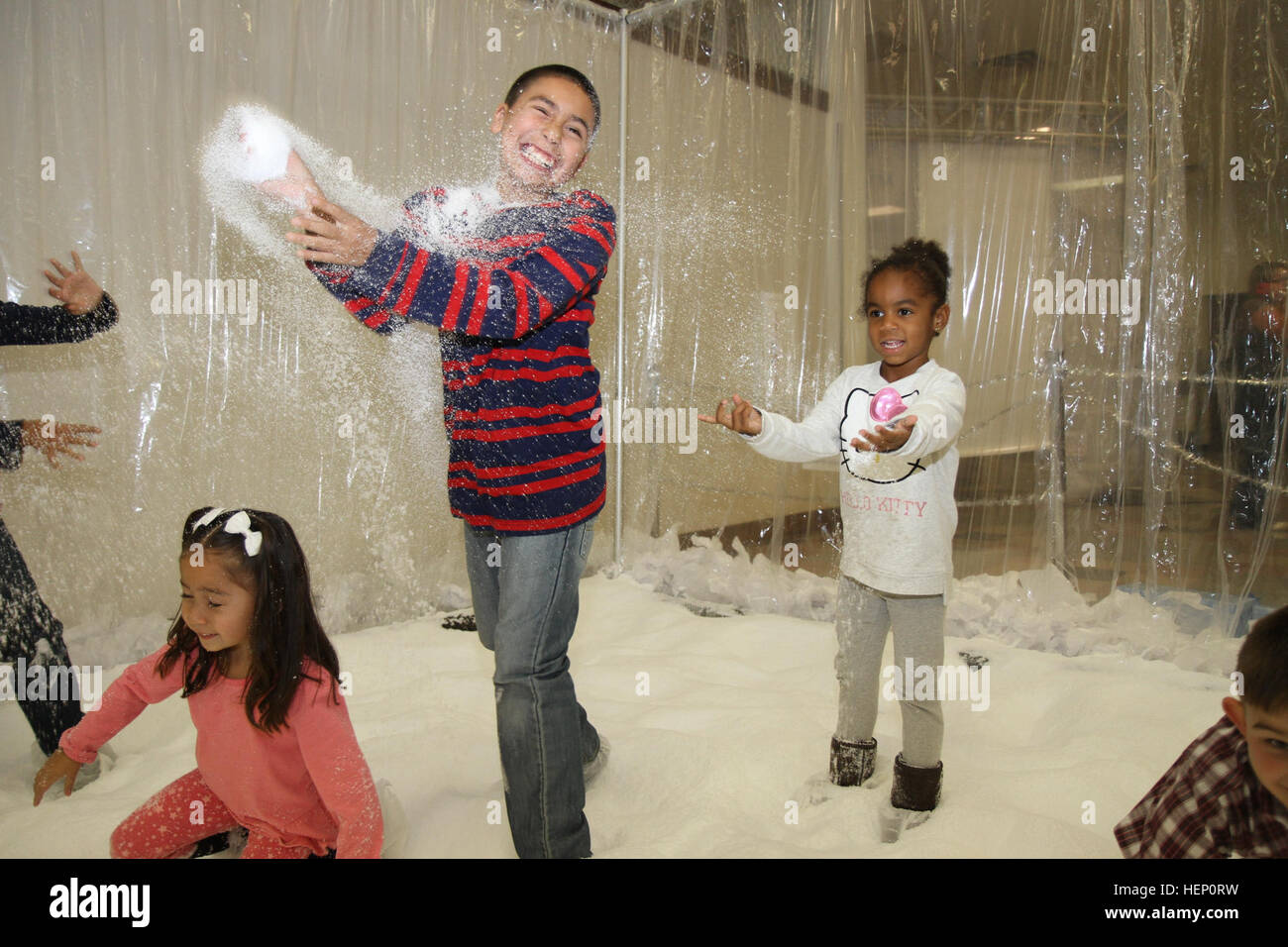 Fort Bliss hosts a Holiday Festival at the Trading Post with artificial ...