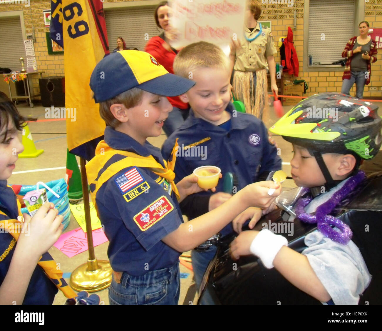 Wolf Scouts Max Flores and William Pickel deliver vital “fuel” to “Cub ...