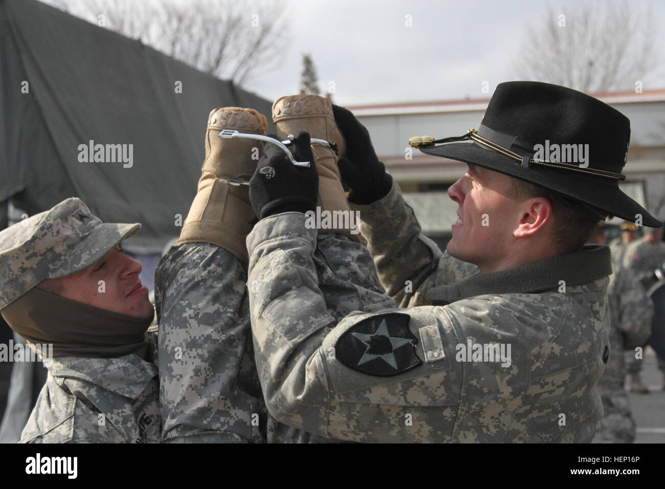 Soldiers from the 6th Squadron, 17th Cavalry Regiment, 2nd Combat ...