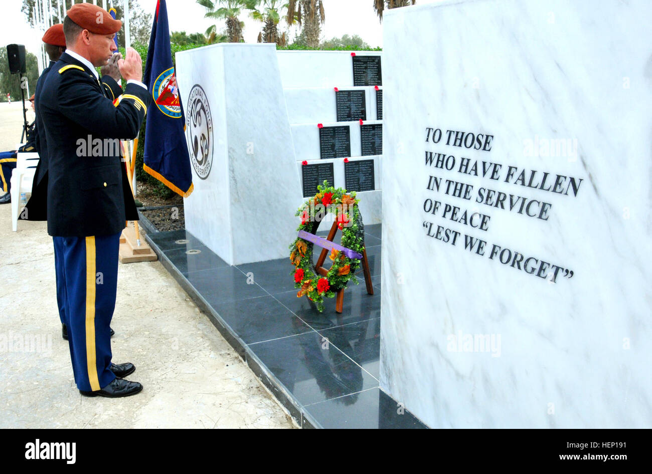 U.S. Army Col. Clark Lindner, Task Force Sinai commander and Chief of ...