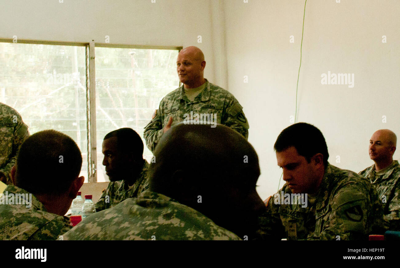 Maj. Alexander Ragan, Behavior Health Officer for the 36th Engineer ...