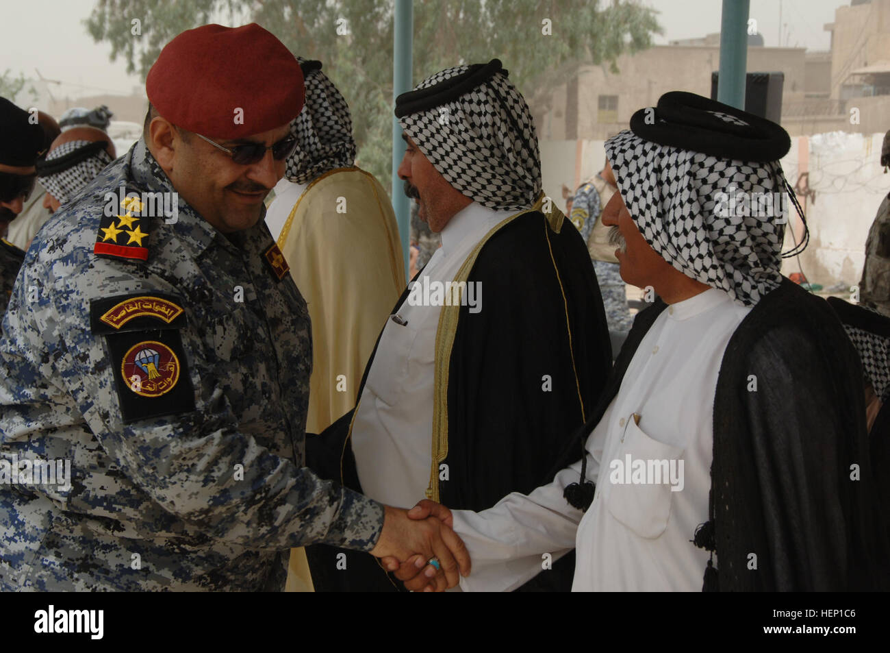 Iraqi National Police Brig. Gen. el Ahmar, commander of the 1-1 ...