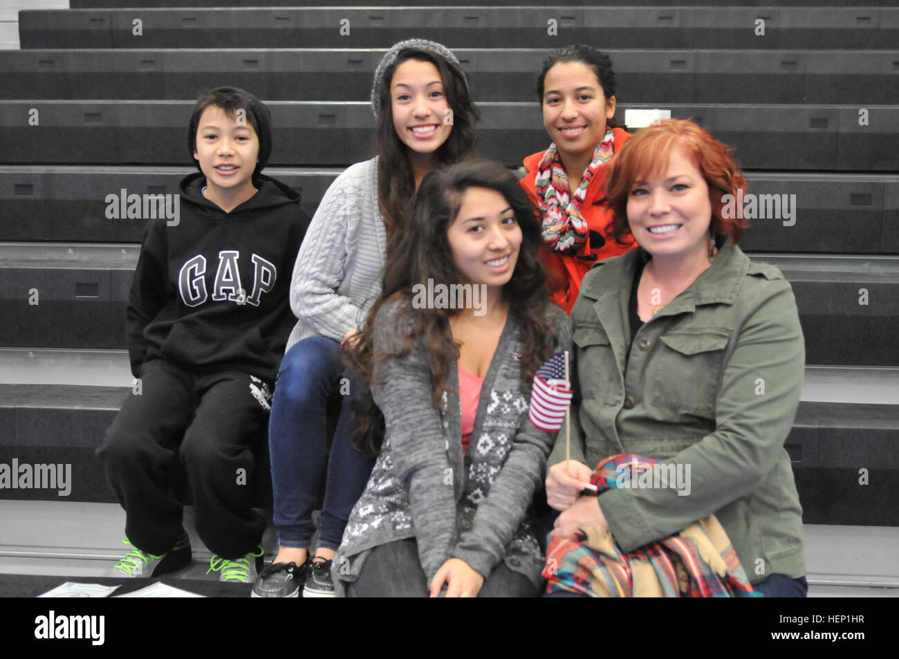 Tara Howes and her children wait for her husband, Master Sgt. Dean ...