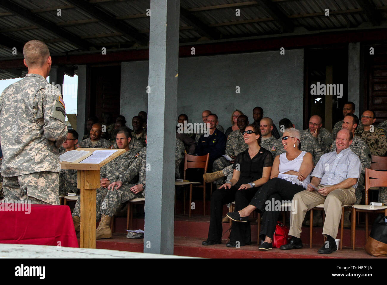 From right, Sen. Christopher Coons of Delaware and Deborah Malac, U.S ...