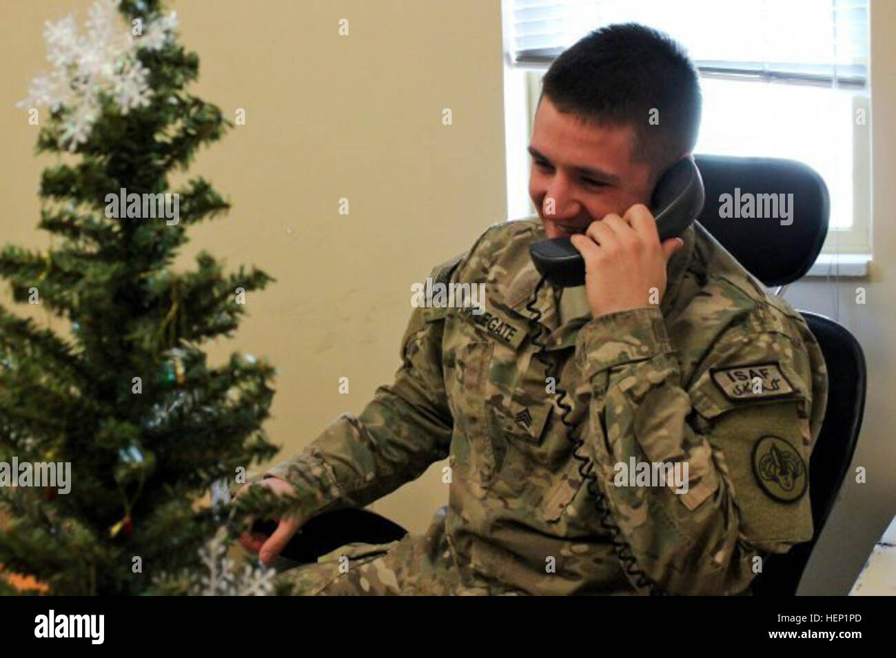 Sgt. Austin Applegate from 2nd Squadron, 3rd Cavalry Regiment received ...