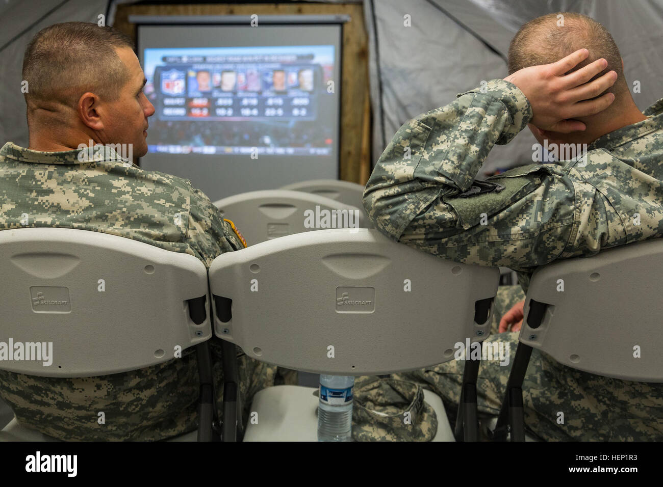 Sgt. 1st Class Brian Smith and Capt. Eric Swett, both assigned to 101st ...