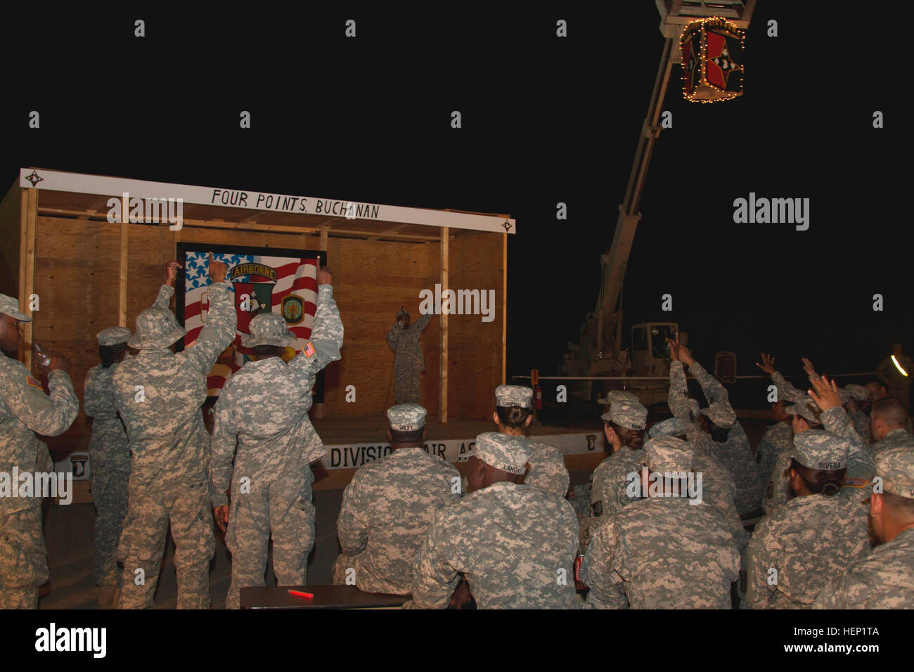 Pvt. Terrence Faison with the 632nd Movement Control Team, 129th Combat ...