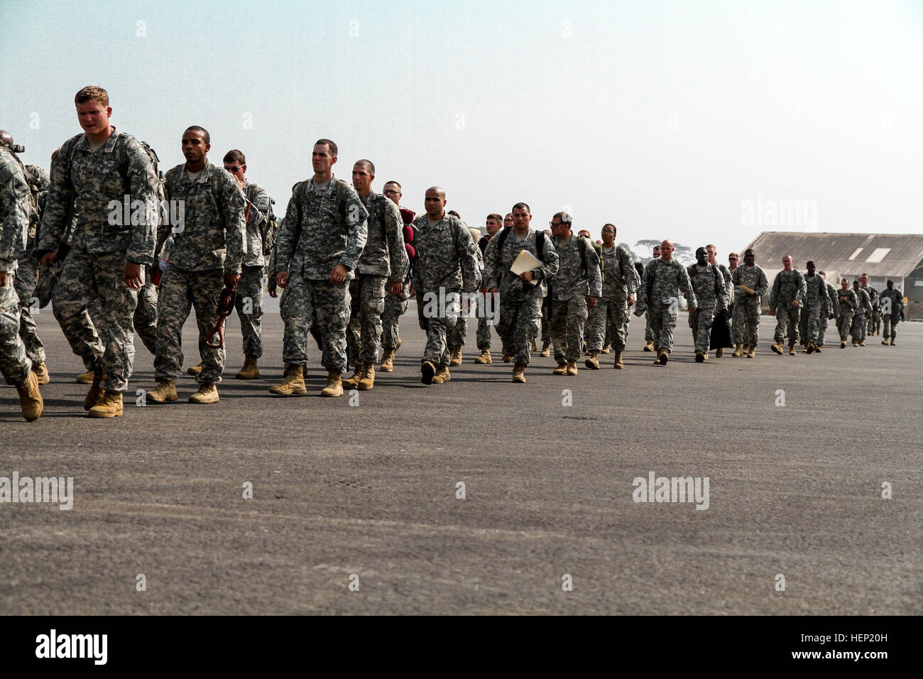 Service members deployed in support of Operation United Assistance ...