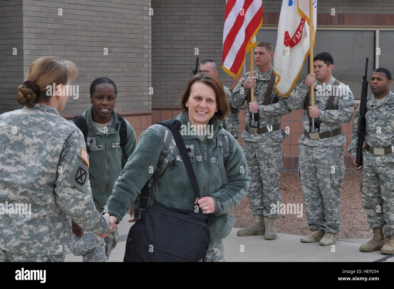 Lt. Col. Nicole Gabriel, battalion commander, 1st Battalion, 174th Air ...