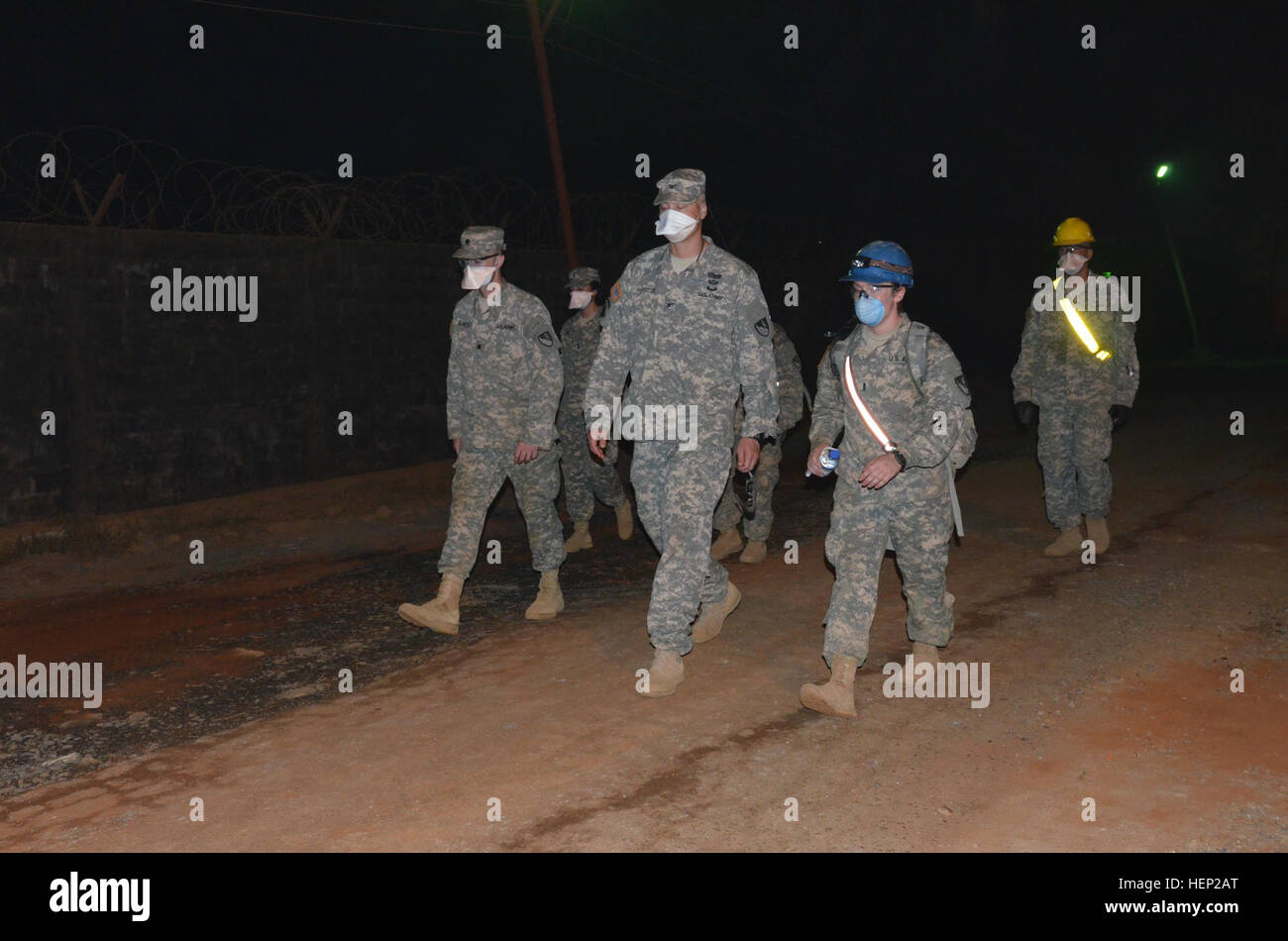 Col. Heath Roscoe, center, commander of the 36th Engineer Brigade, out ...