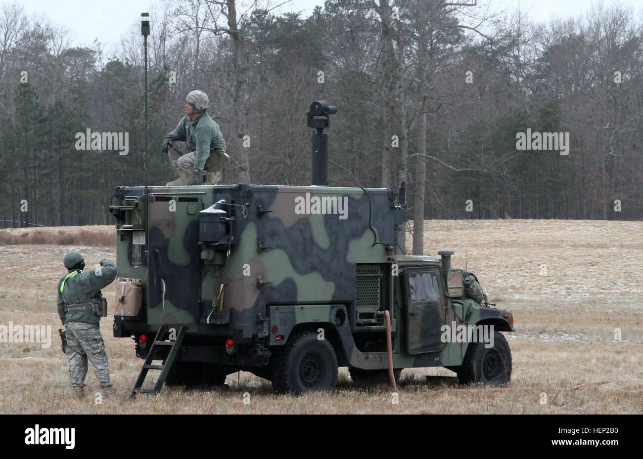 Sgt. Hubbard Hoyt and Sgt. Terry Potts of the 310th Chemical Company ...