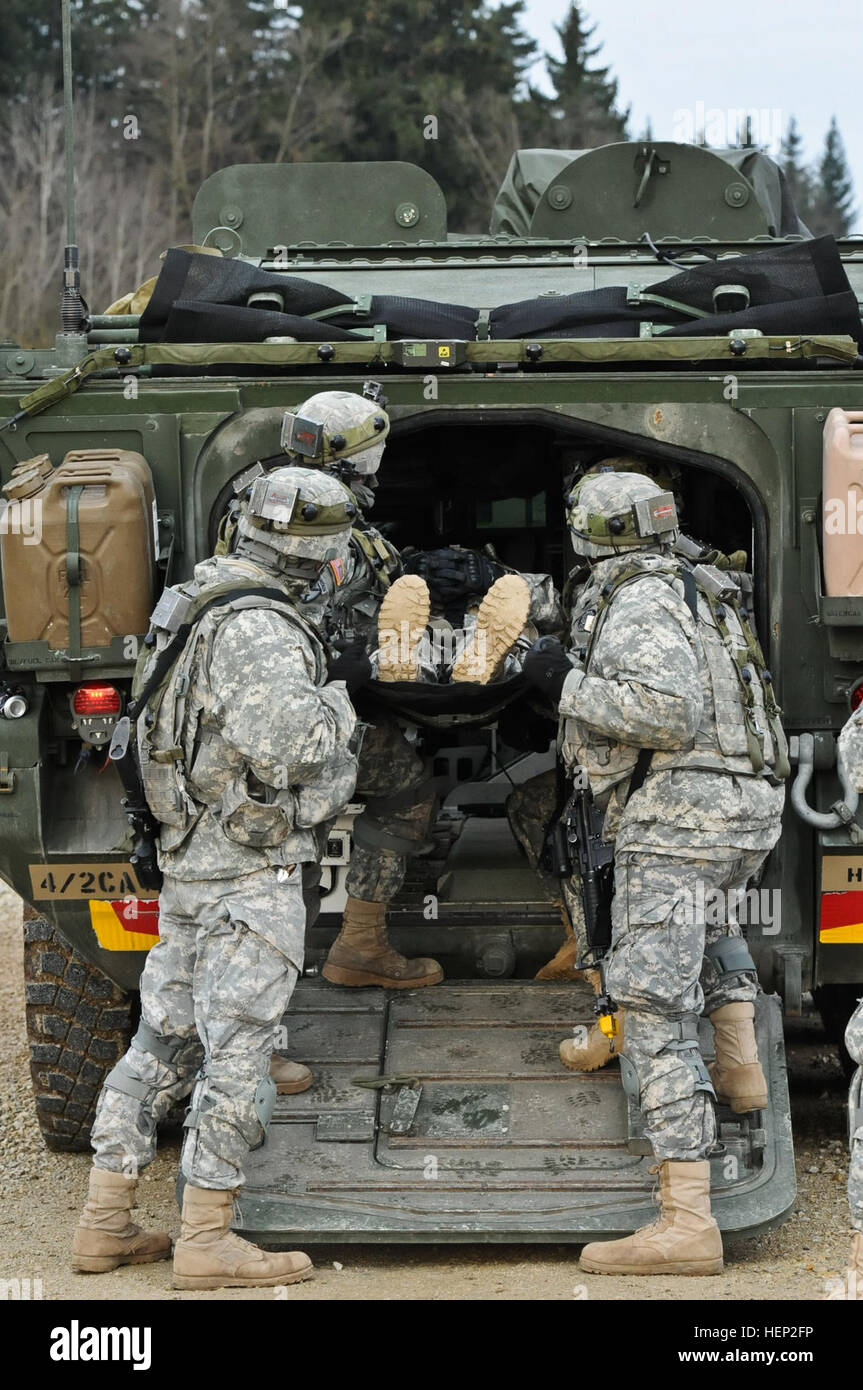 Dragoon medics assigned to Warhorse Troop, 4th Squadron, 2nd Cavalry ...