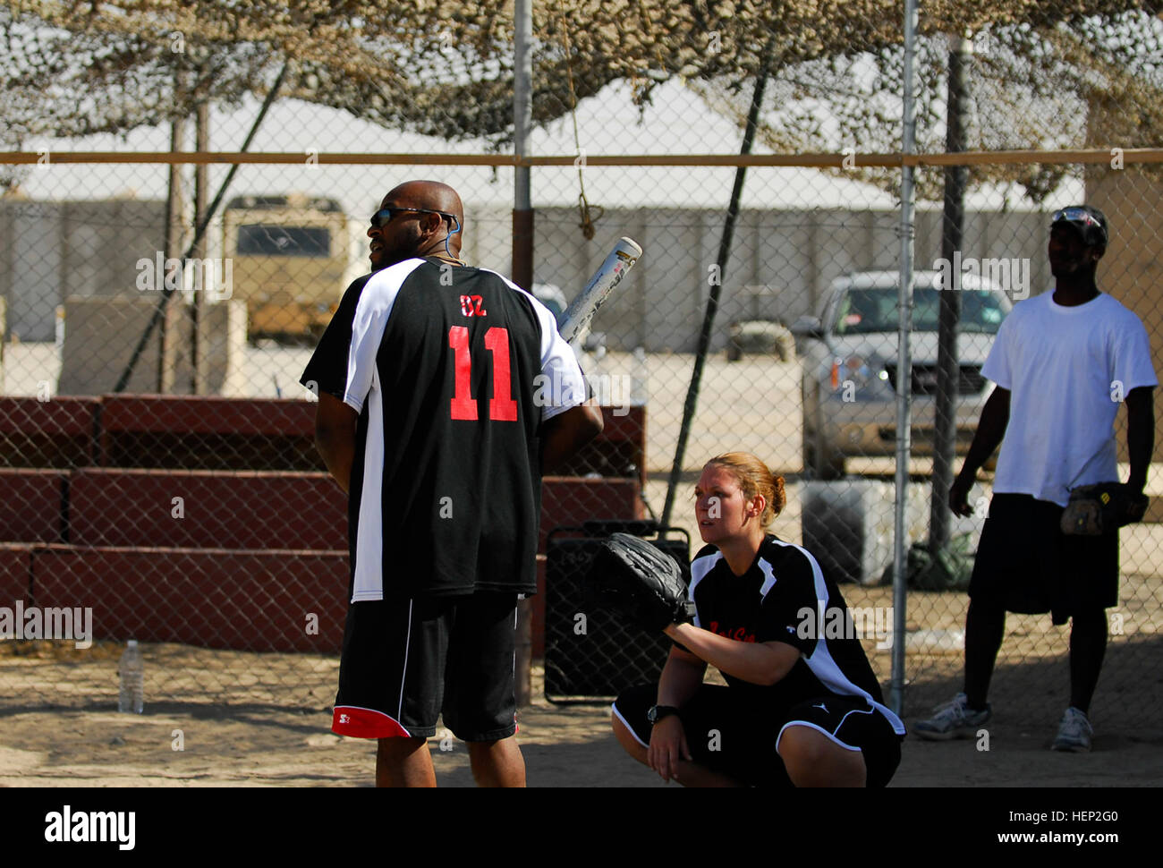 Game planning of softball hi-res stock photography and images - Alamy
