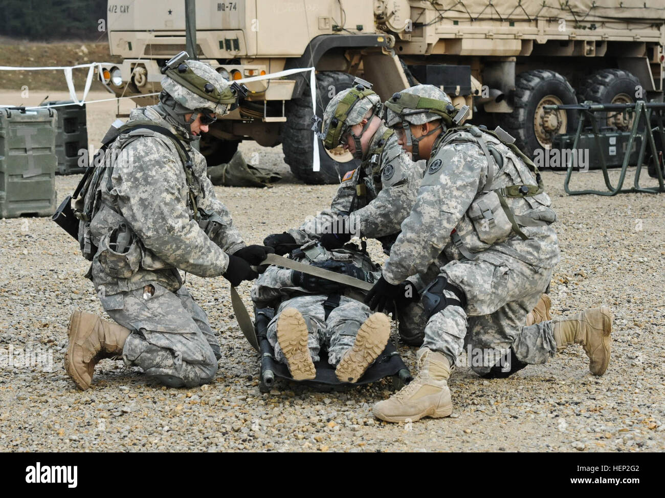 Dragoon medics assigned to Warhorse Troop, 4th Squadron, 2nd Cavalry ...