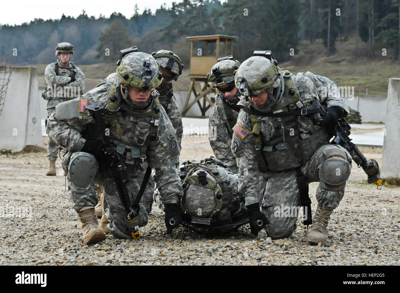 Dragoon medics assigned to Warhorse Troop, 4th Squadron, 2nd Cavalry ...